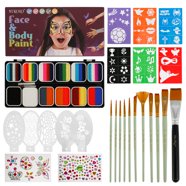 Party Palette Face Paint Kit Adult Halloween Accessory - Walmart.com