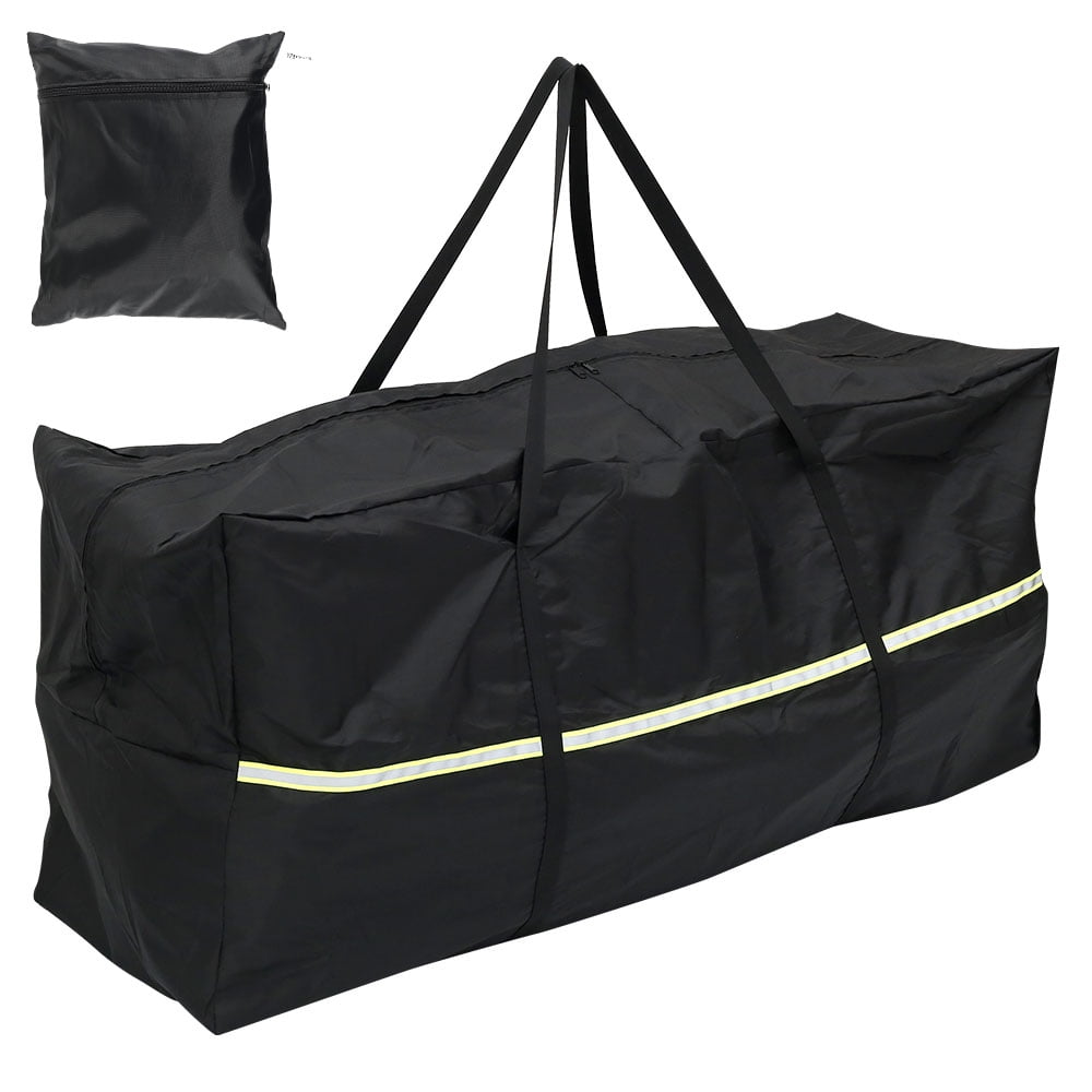 Toorise Garden Furniture Cushion Storage Bag, Waterproof, Anti-UV, 210D Oxford Fabric, Black ...