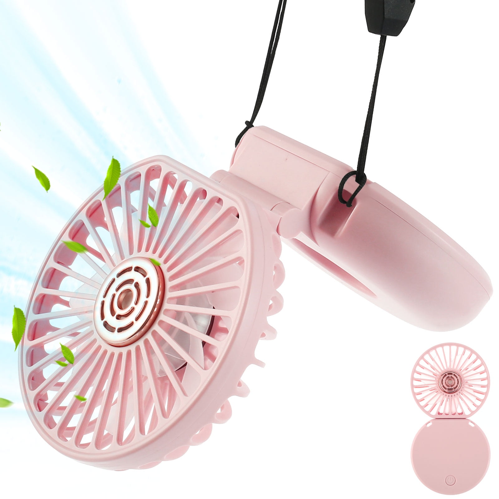 Toorise Hanging Neck Fan,Electric Folding Neck Fan with 3 Speeds,USB ...