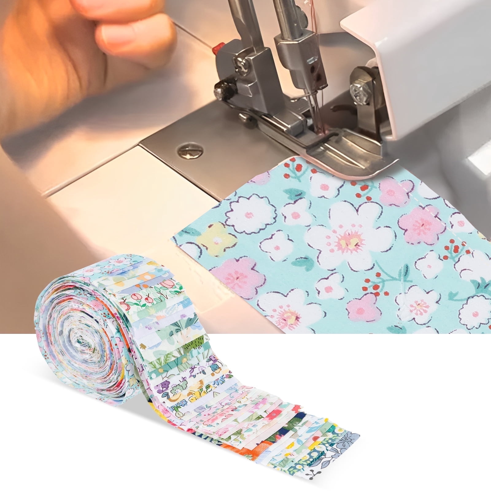 40PCS Jelly Roll Fabric Beautiful Cotton Strips Bundles Multipurpose ...