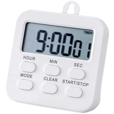 Mainstays Digital Kitchen Timer, Magnetic Countdown Count up Timer with ...