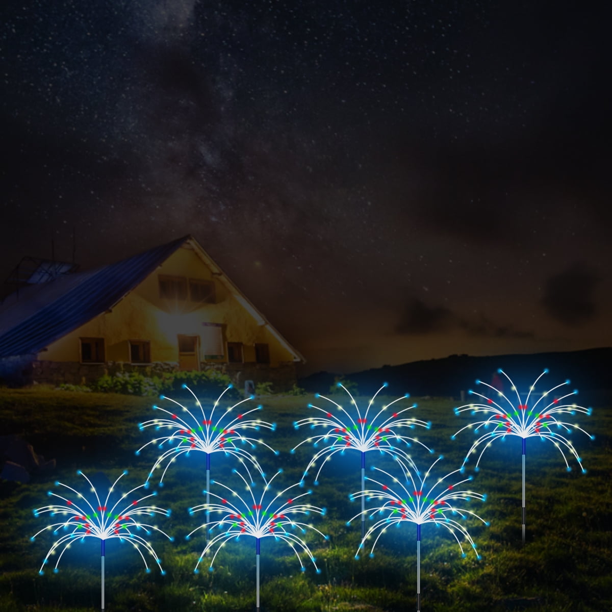 Toorise LED Solar Firework Light with 30 Copper Wires String Light and ...