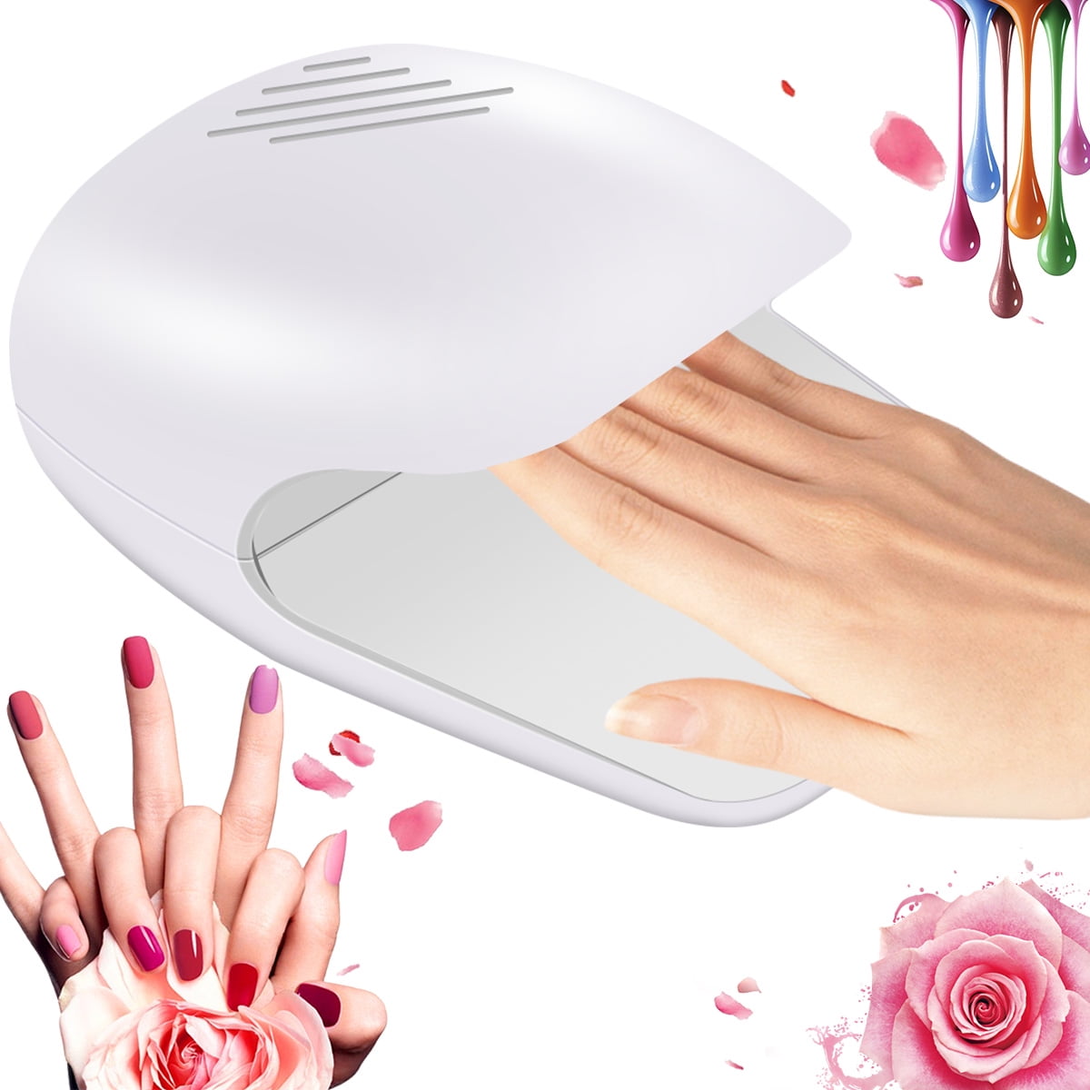 Toorise Portable Mini Nail Dryer for Regular Fingernail Polish, Quick ...