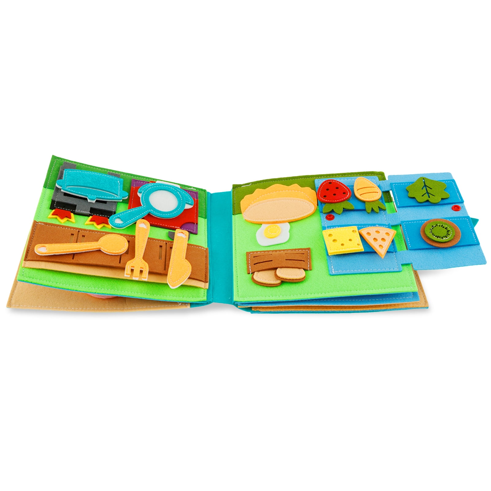 Toorise Montessori Busy Book Soft Felt Busy Book Early Learning ...