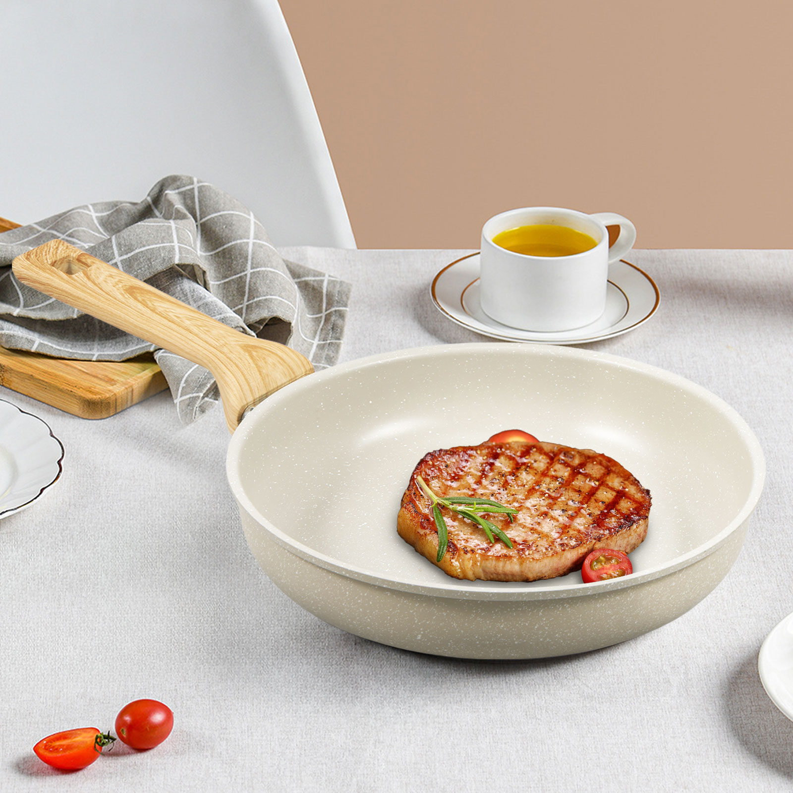 Toorise Nonstick Frying Pan Skillet Enduring Frying Pan with Heat ...