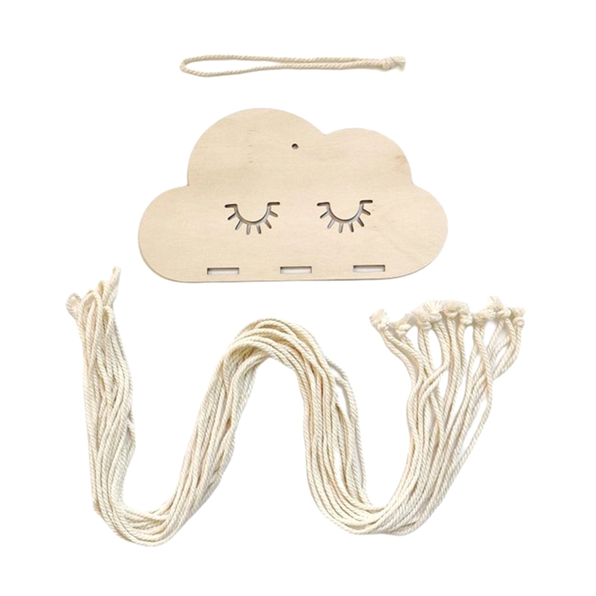 Toorise Nordic Wooden Hair Clips Organizer Wall Hanging Princess Girls ...