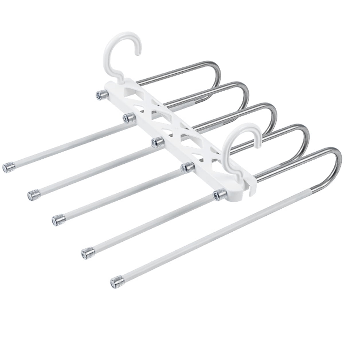 Toorise Pants Hanger 5 Layers Heavy Duty 11LB Pants Rack Space Saving ...