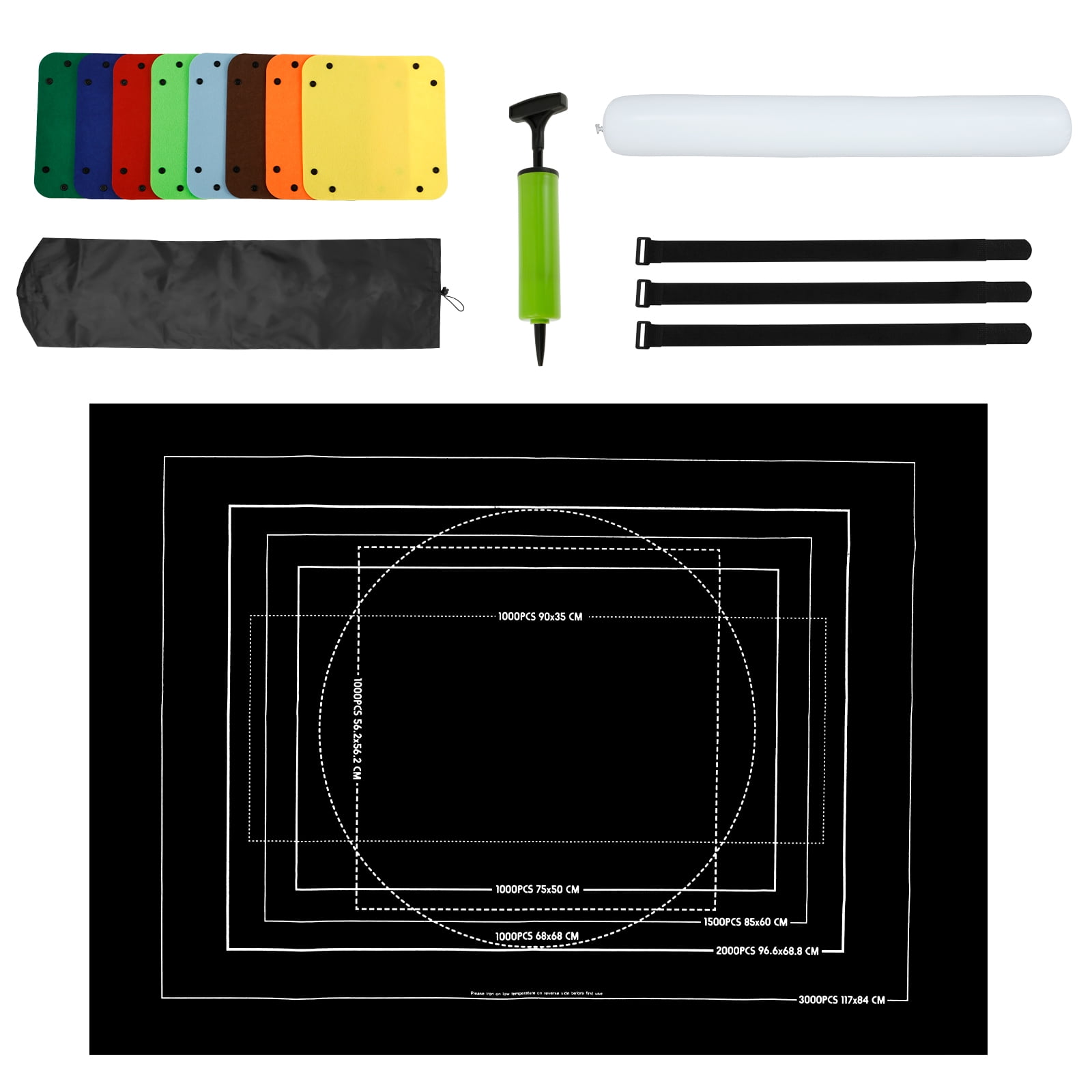 Toorise Piece Puzzle Mat Roll Up Portable Jigsaw Felt Mat Smooth ...