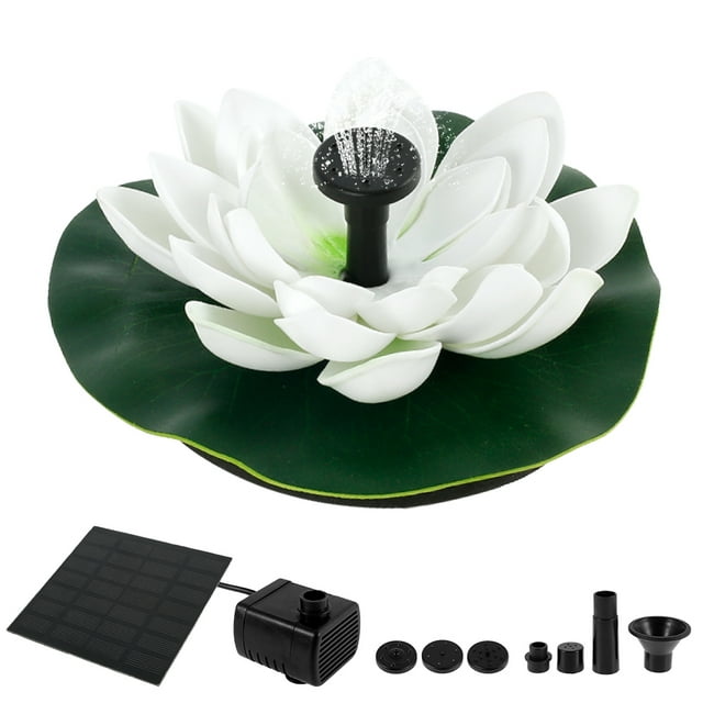 Toorise Solar Panel Floating Pump Lotus Fountain Water Feature Bird ...