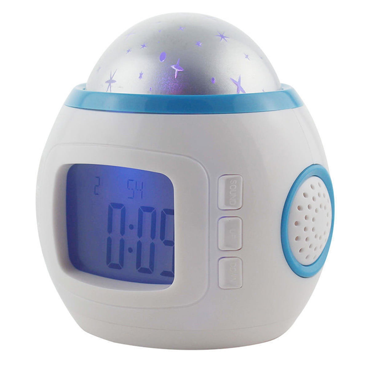 Toorise Starry Projector Lamp Battery Powered LED Alarm Clock ...