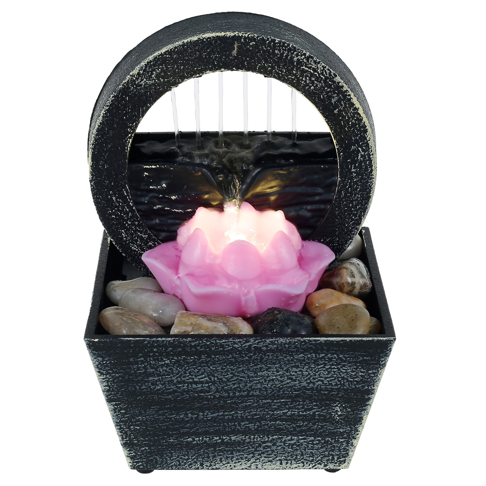 Toorise Tabletop Waterfall Decor with Lights Decoration Creative ...