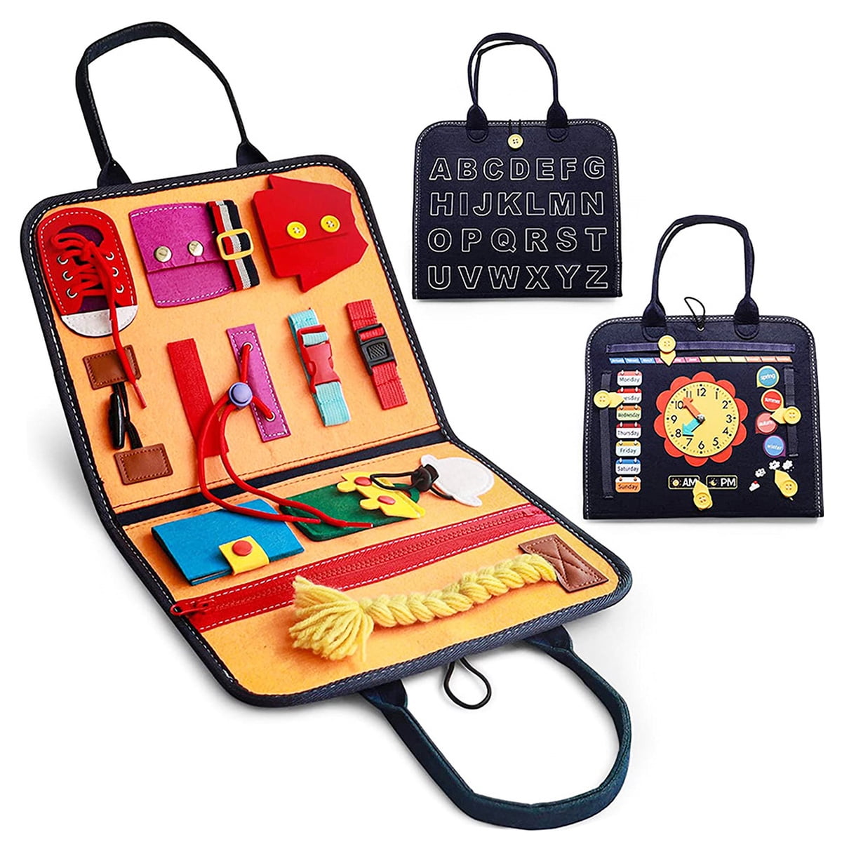 Toorise Toddler Busy Board Basic Life Skills Learning Early Educational ...