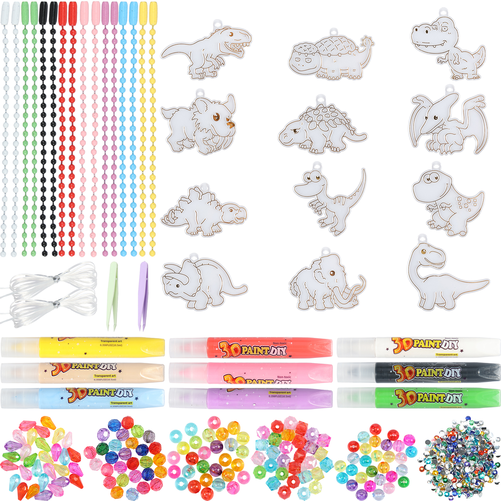 Toorise Window Paint Art Kit Window Art Suncatchers Kit Creative DIY ...