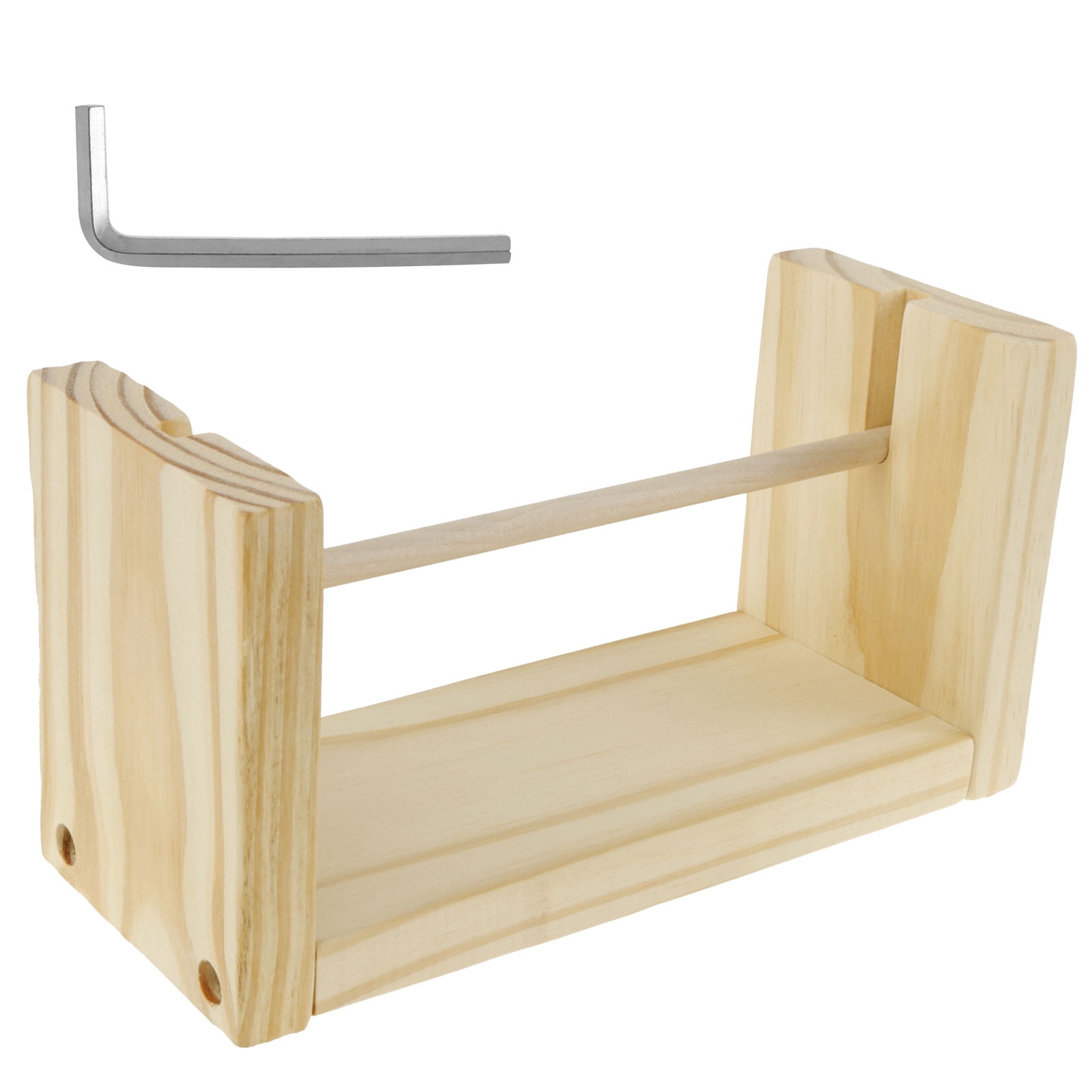 Toorise Wooden Yarn Holder for Crocheting Rotatable Yarn Rack Stand ...