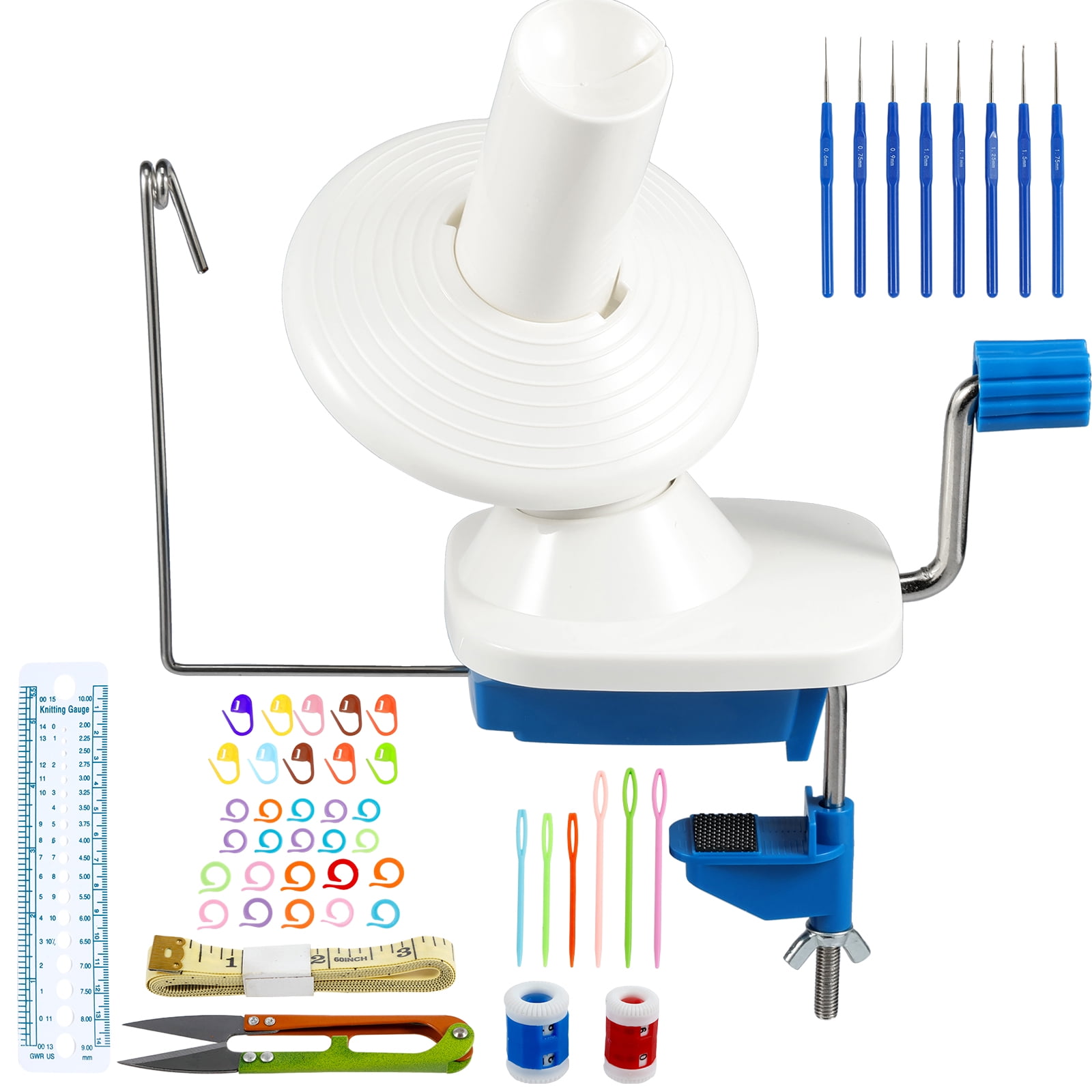 Toorise Yarn Winder Manual Bobbin Winder Reduced Wear and Tear Textile ...