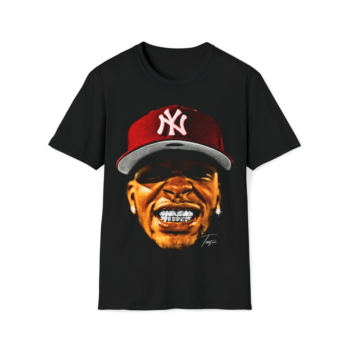 Toosii Unisex Softstyle T-Shirt, Toosii Big Head Rap Tee Concert Merch ...