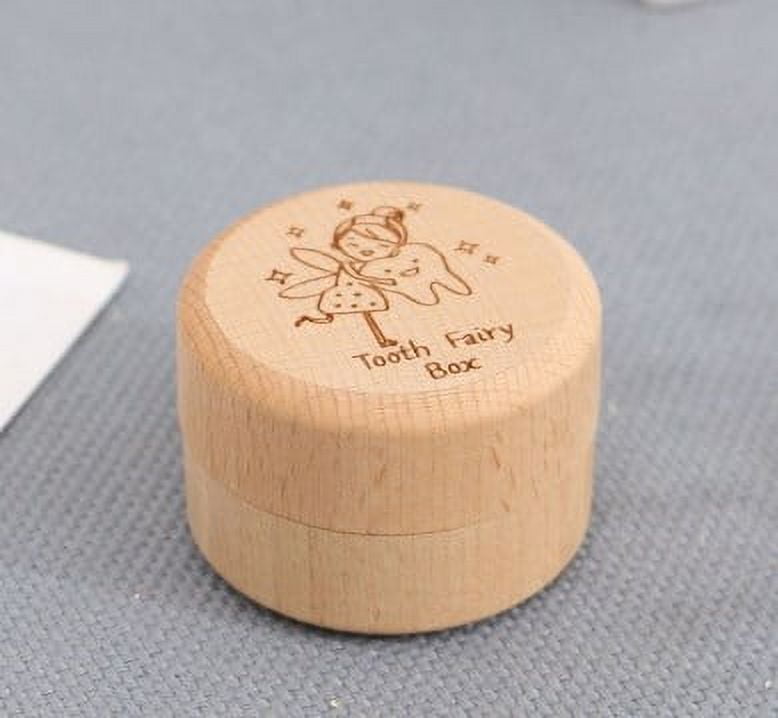 Tooth Box Wooden Tooth Fairy Box Tooth Keepsake Box Tooth Holder For ...