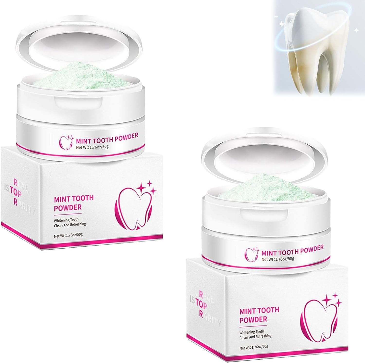 Tooth Cleaning Powder, Smile Powder, Toothpaste Powder Teeth Whitener ...