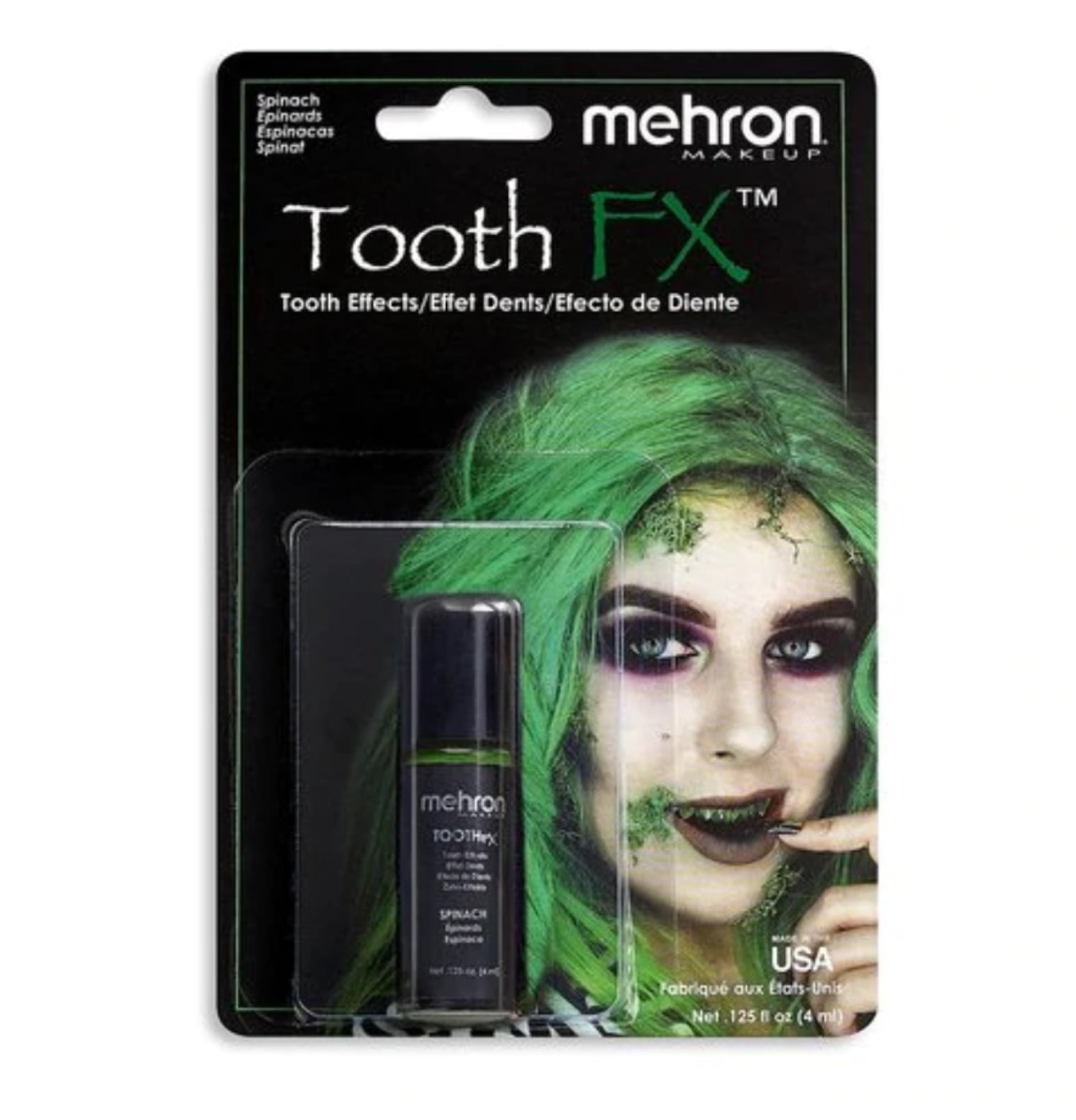 Tooth FX Spinach .25 Oz Mehron Paint Teeth Color Costume Cosplay ...