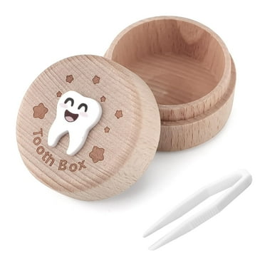 Carved Fairy Box, Wood Tooth Storage Box for Lost Teeth Container Cute ...
