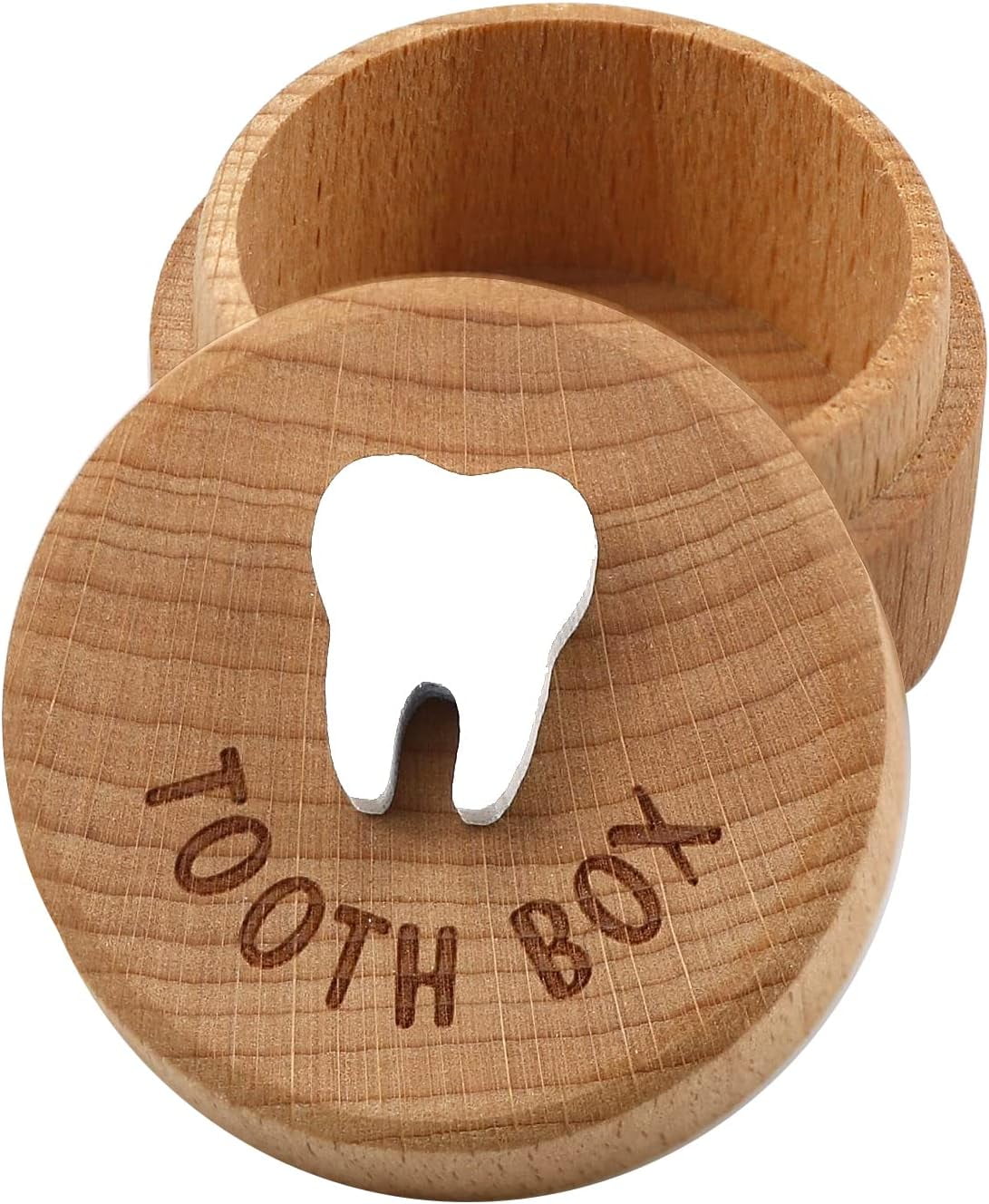 Tooth Fairy Box 3D Carved Wooden Souvenir Dropped Tooth Keepsake ...