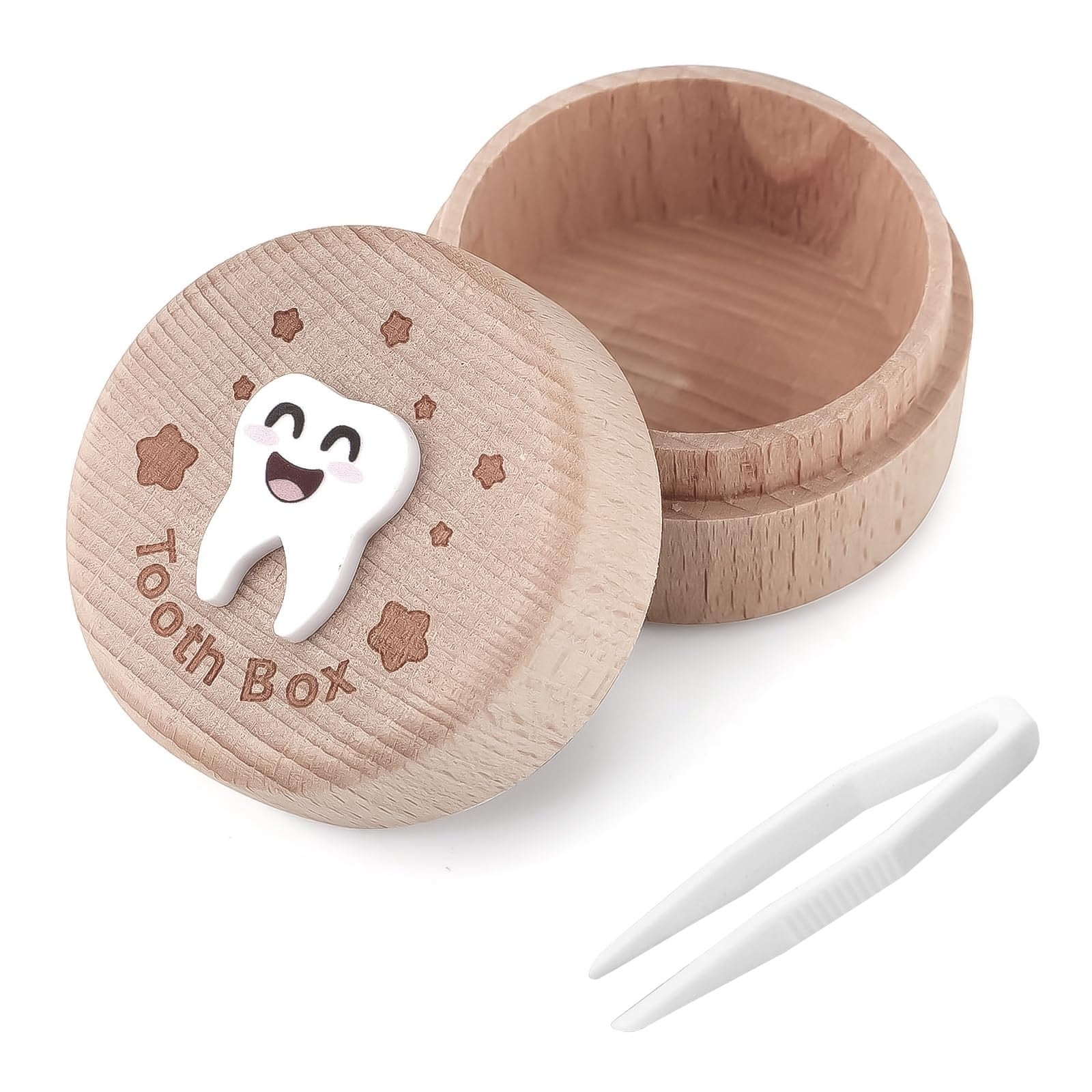 Tooth Fairy Box for Boys and Girls - 3D Carved Cute Cartoon Tooth ...