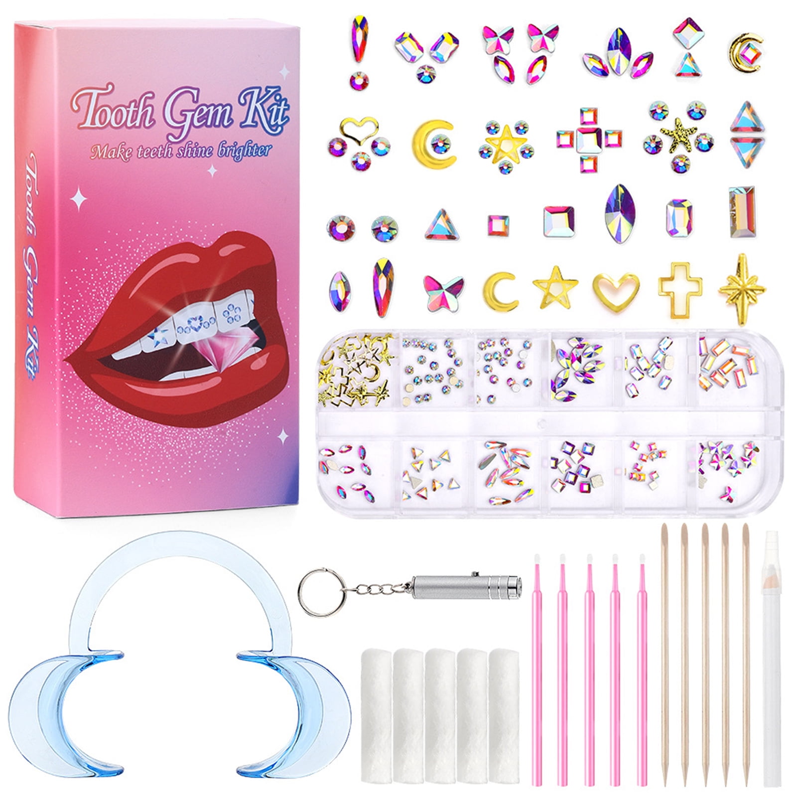 Tooth Gem Kit DIY Crystals Jewelry Tooth Ornaments Jewelry Teeth ...