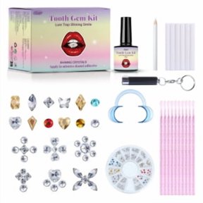 HYLLai Tooth Gem Kit, DIY Shiny Teeth Crystal Set 20 Pieces, Resin ...