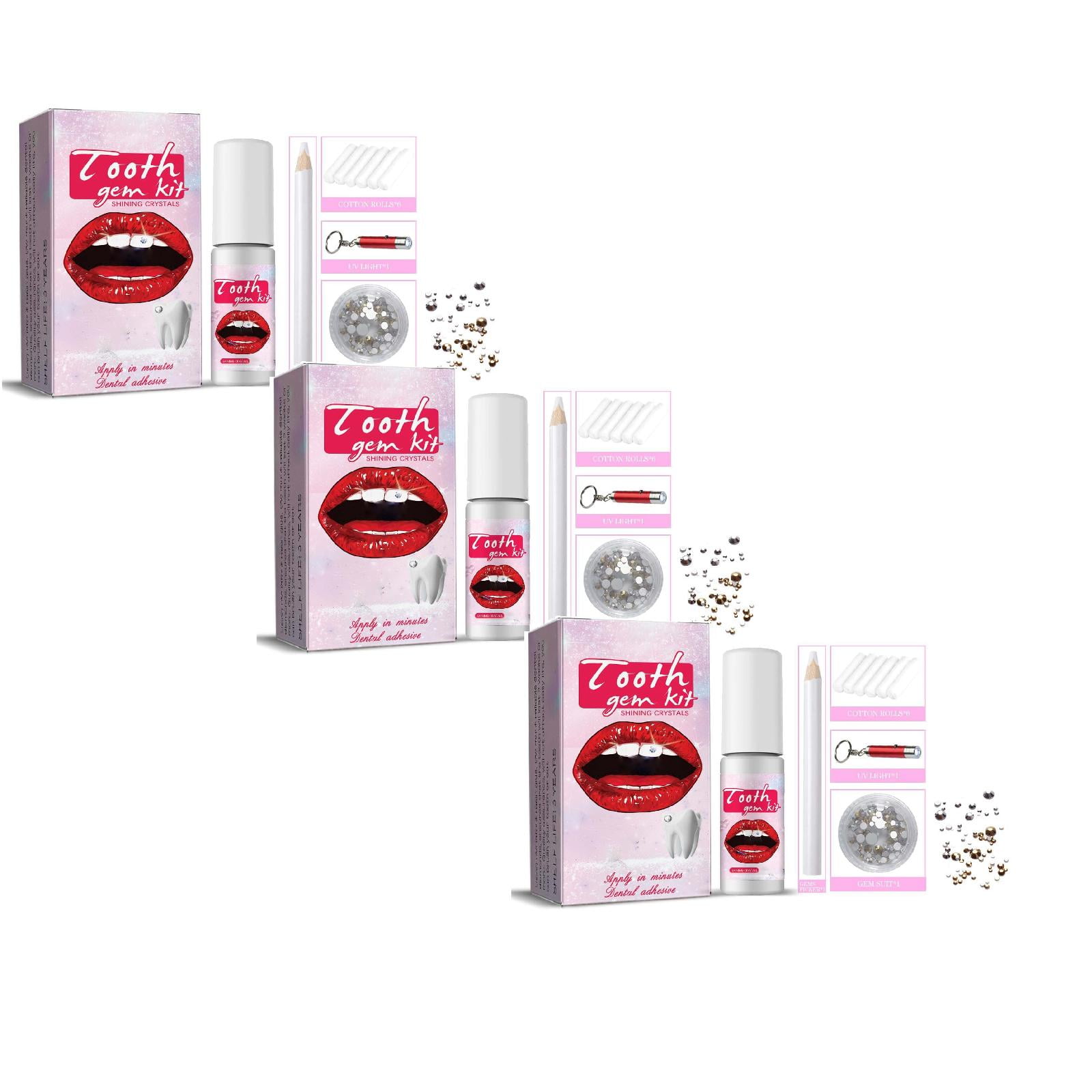 Tooth Gem Set Shining DIY Teeth Gems Accessories Easy To And Install ... Tooth Gem Set Shining DIY Teeth Gems Accessories Easy To And Install ...