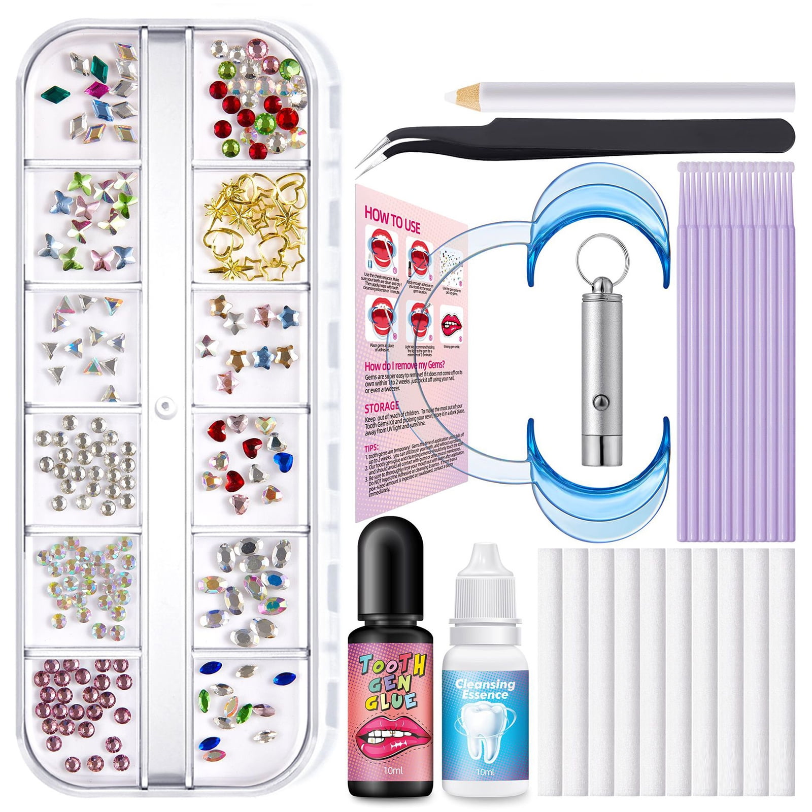 Tooth Gems,Diy With Tooth Kit Diy With Decoration Tooth Tool Tooth ...