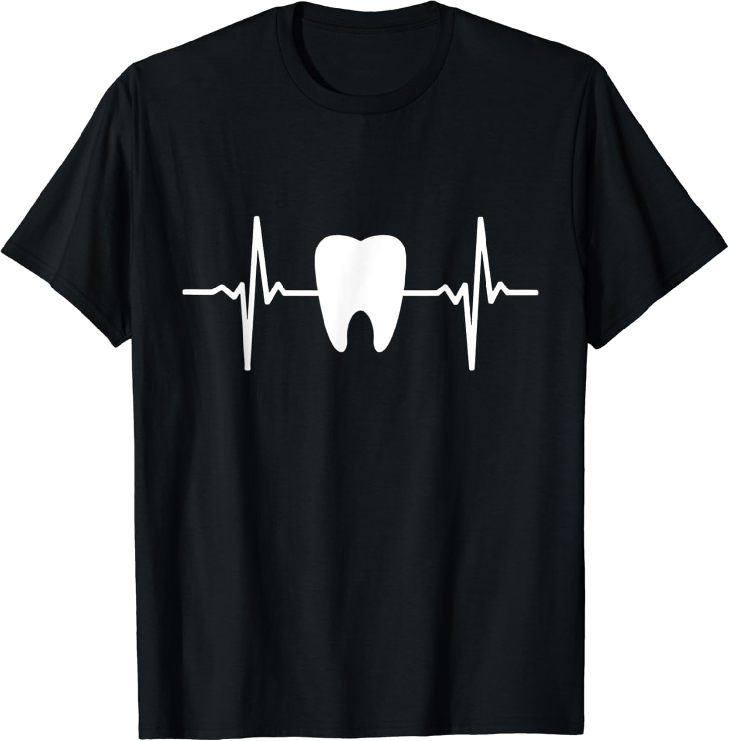 Tooth Heartbeat Fun Dental Technician Pulse Dental Assistant T-Shirt - Walmart.com