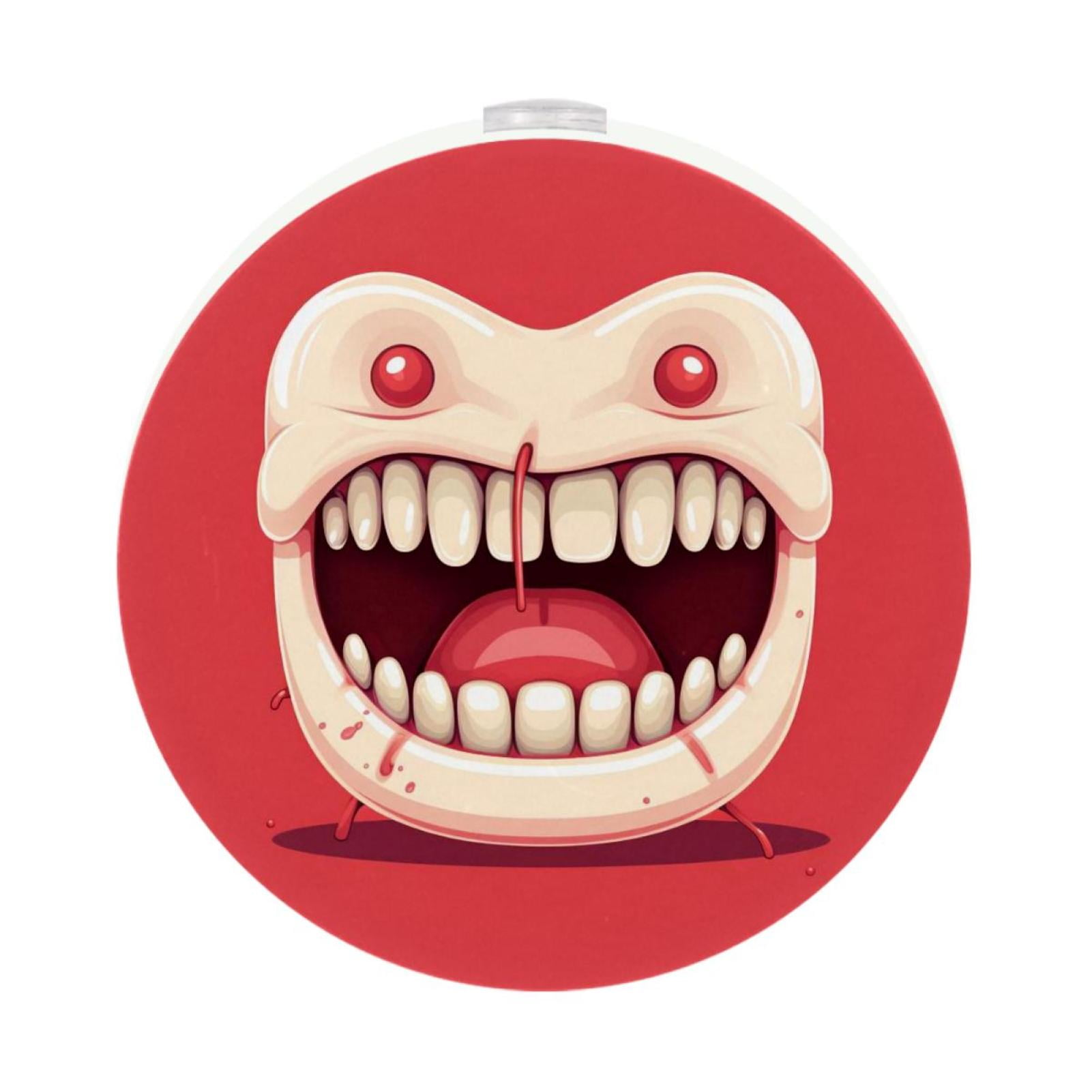 Tooth LED Round Night Light-2PCS Ultra Bright Candle Battery Powered ...