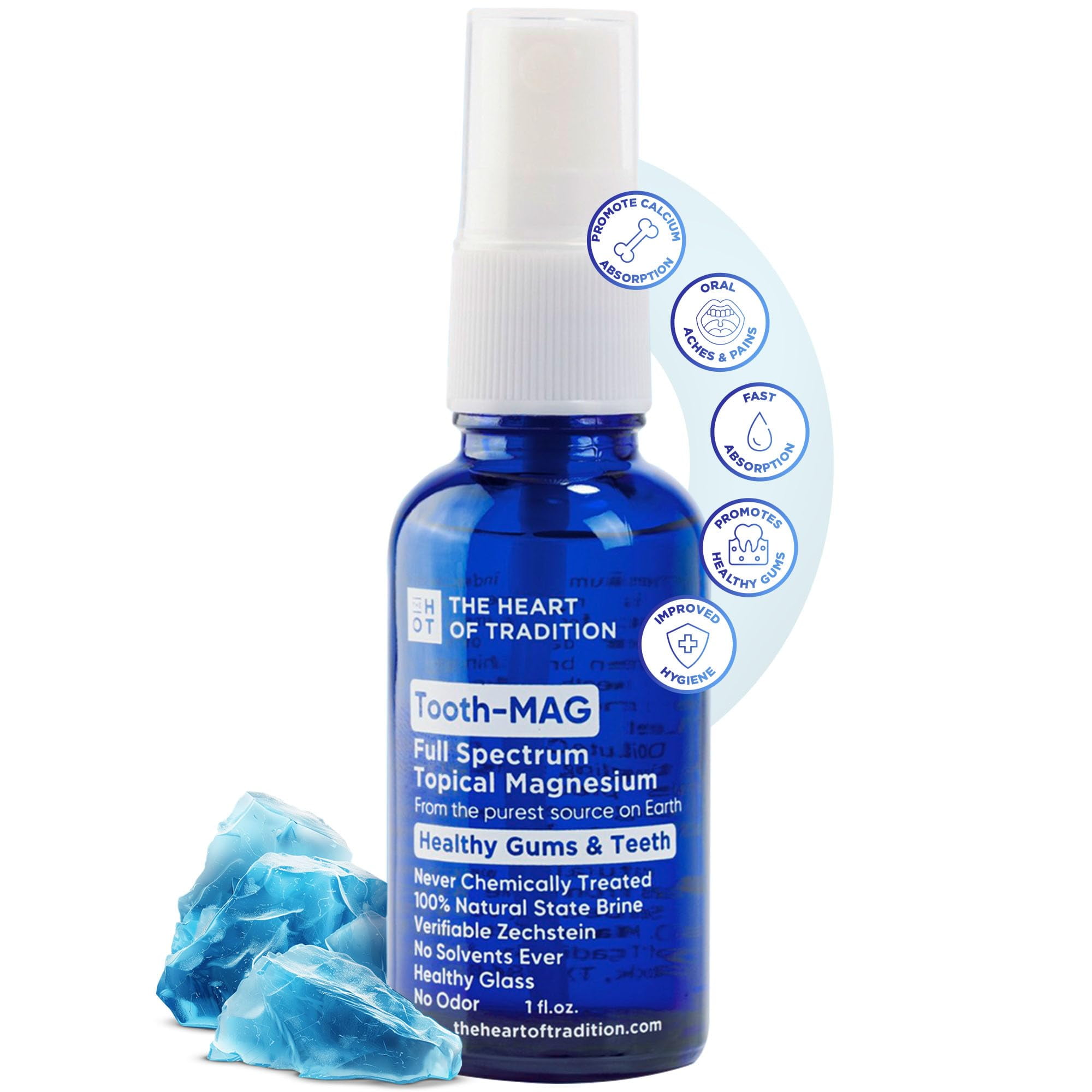 Tooth-Mag Zechstein Organic Magnesium Spray Oil - 1oz Rinse and ...
