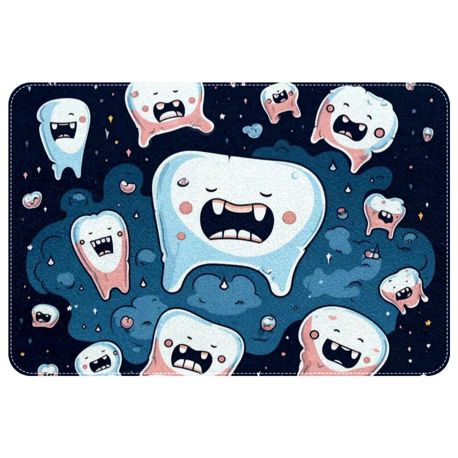 Tooth Non-Slip Polyester Floor Rug Mat, Machine Washable Floor Mats ...