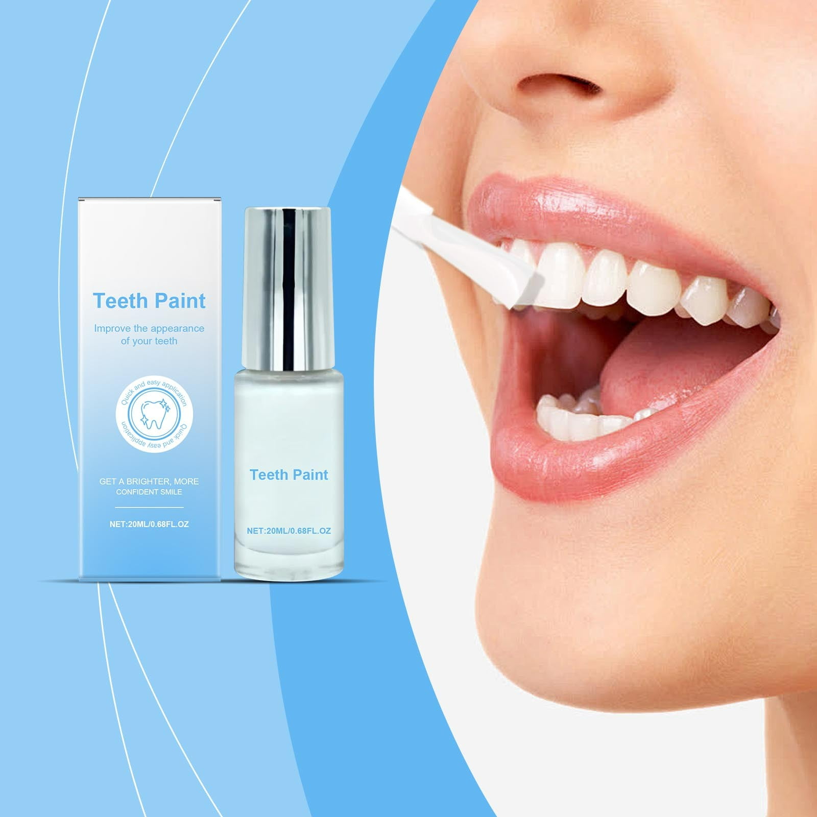 Tooth Paint Teeth Whitening Pen Effective, Tooth Polish Painless, No ...