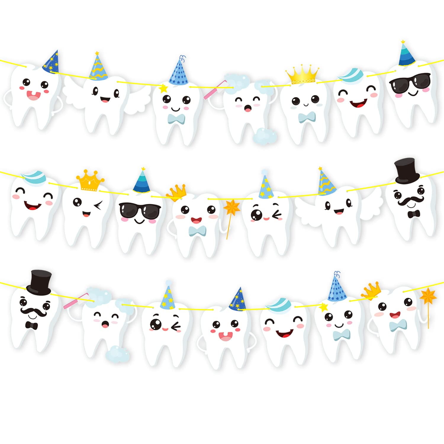 Tooth Party Banner Dental Birthday Party Banners Tooth Party ...