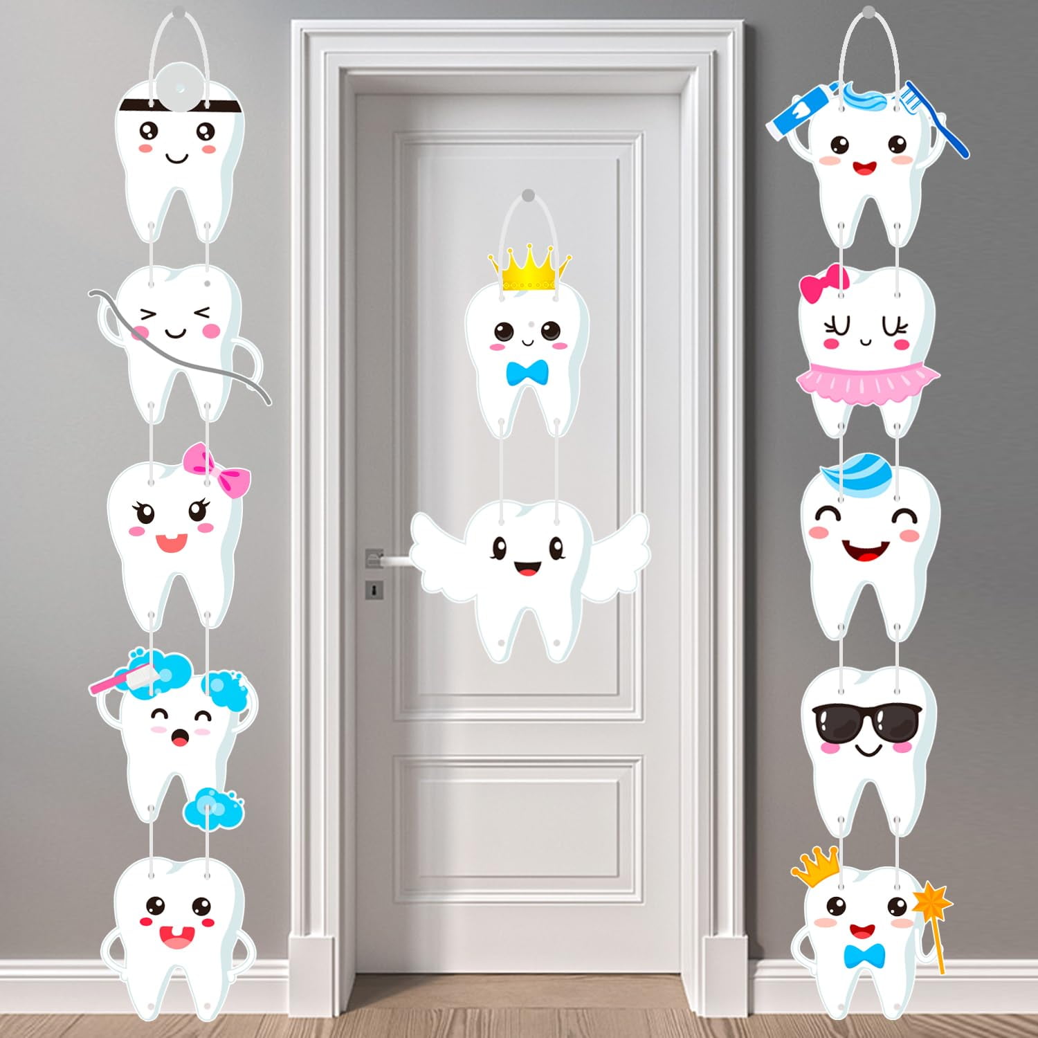 Tooth Party Banners Tooth Party Door Sign Welcome Teeth Birthday Party ...
