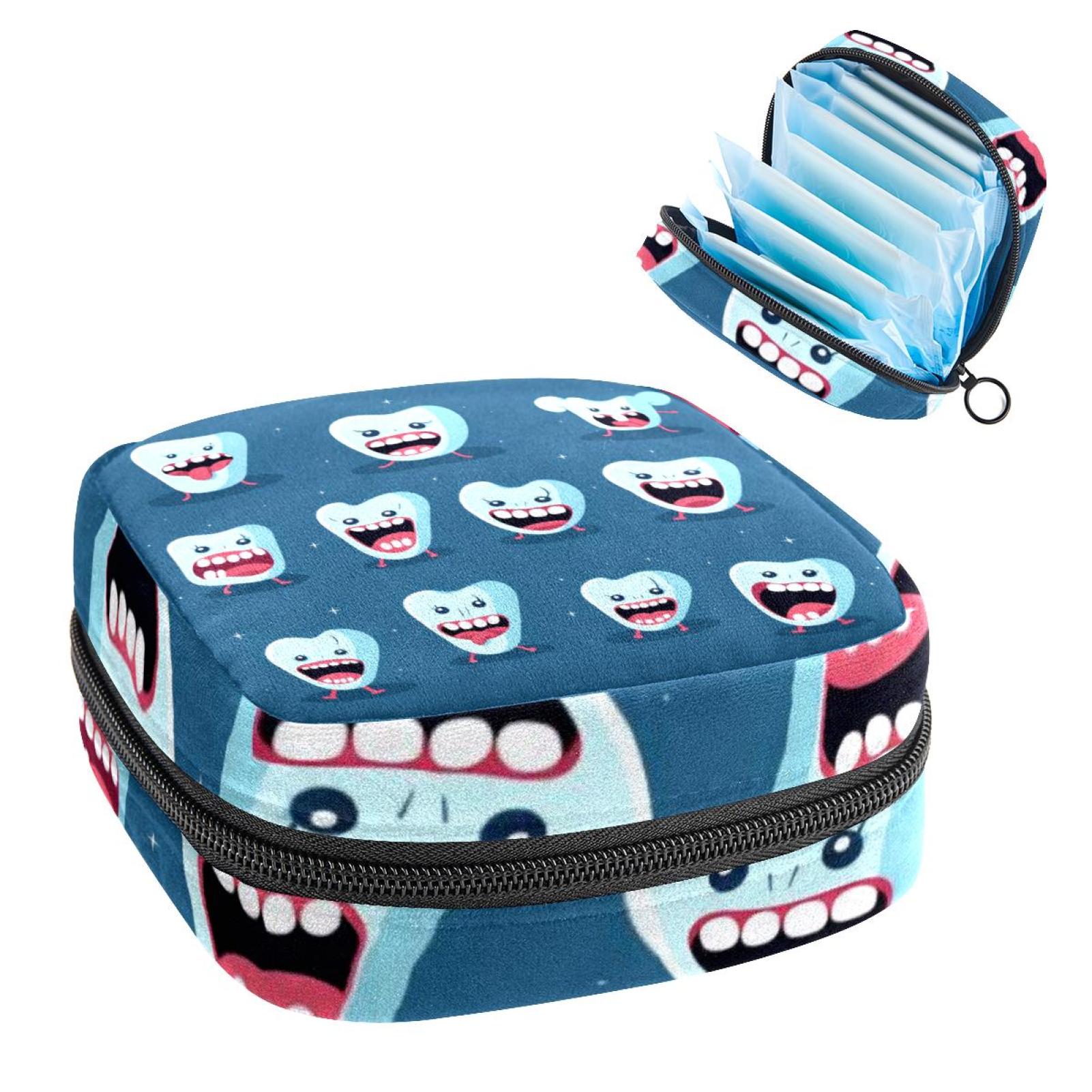 Tooth Period Pouch: Stylish Sanitary Napkin Bag, Travel Pouch Necklace ...
