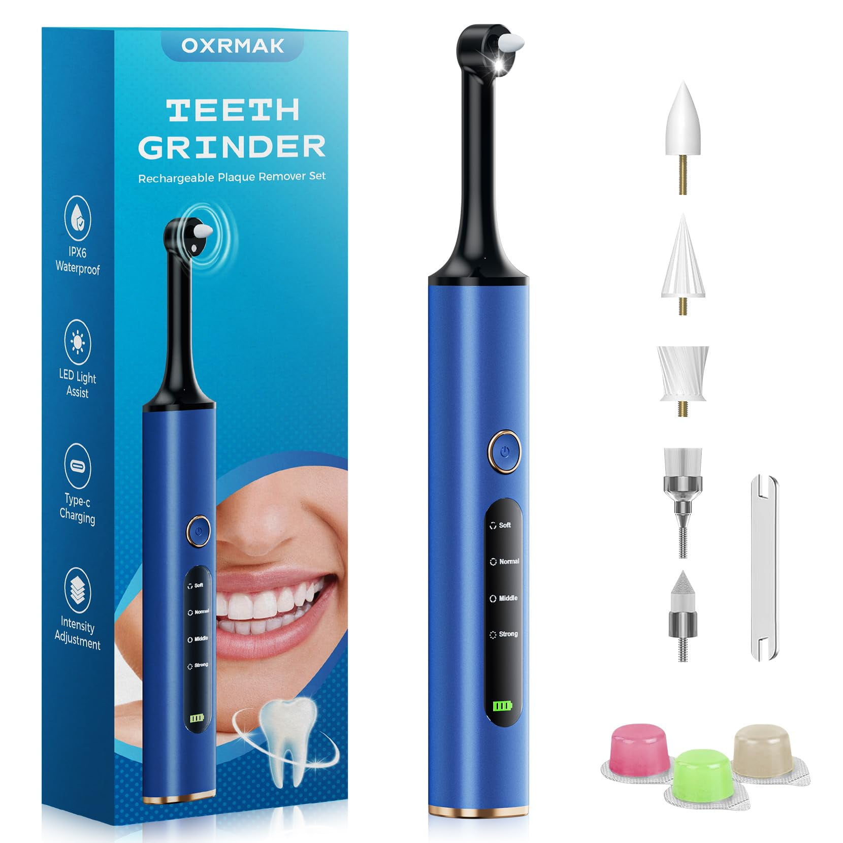 Tooth Polisher, Rechargeable Teeth MMF7 Polishing Kit for Teeth Tooth ...