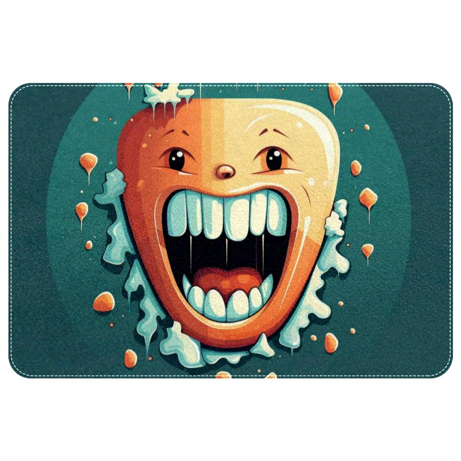 Tooth Polyester Indoor Mat Office Floor Mat Non-Slip Machine Washable ...