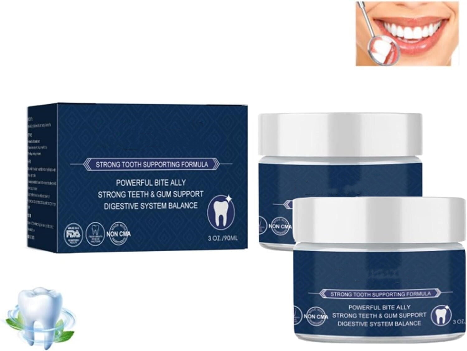 Tooth Powder - Fortbite Toothpaste, Fortbite Toothpaste Bentonite Clay ...