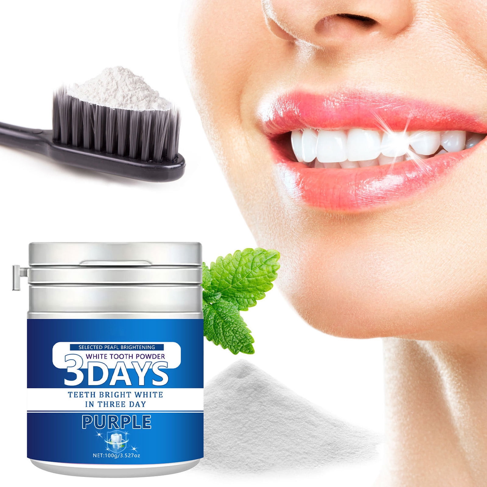 Tooth Powder,White Travel Toothpaste,Teeth white Powder Oral Hygiene ...