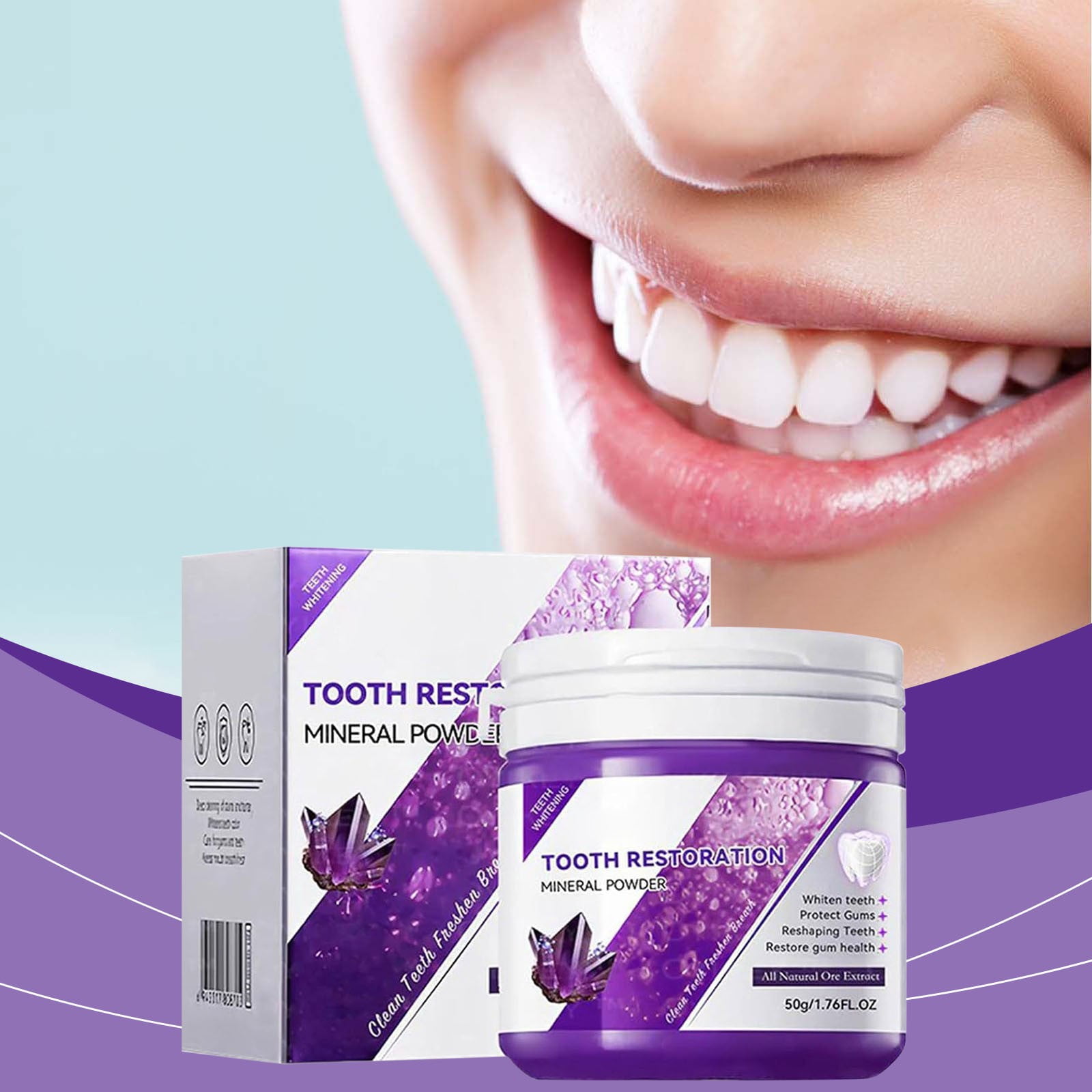 Tooth Powder,White Travel Toothpaste,Tooth Restoration Powder Teeth ...