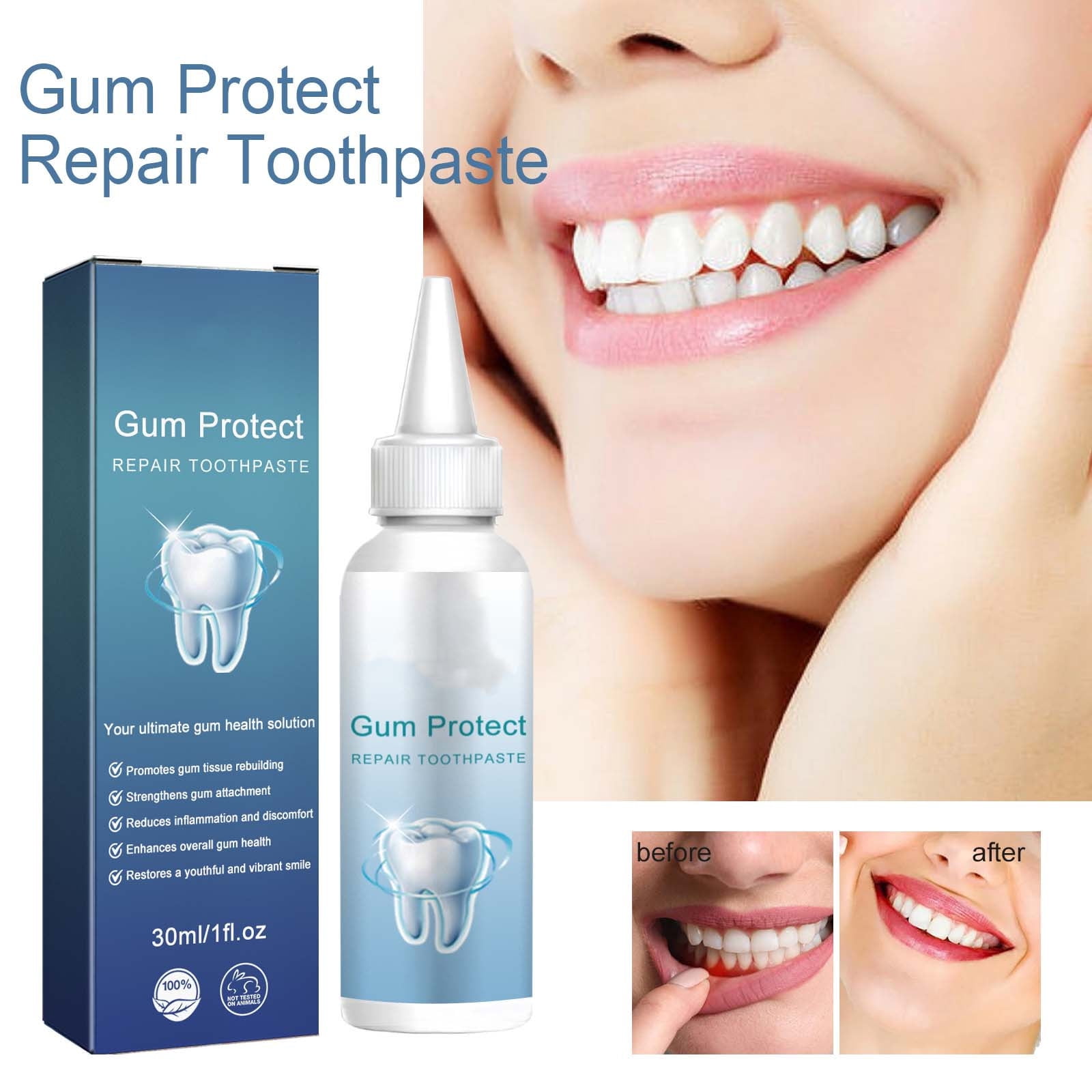 Tooth Repair Toothpaste - Revitalize Gums, Brighten Your Smile, Tooth ...