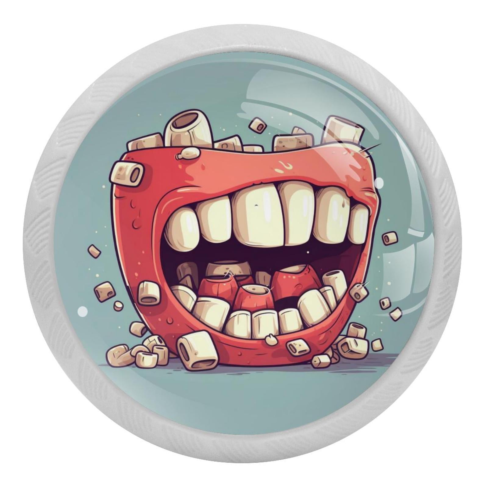 Tooth Round Glow-in-the-Dark Dresser Knobs: Fluorescent Drawer Pulls ...