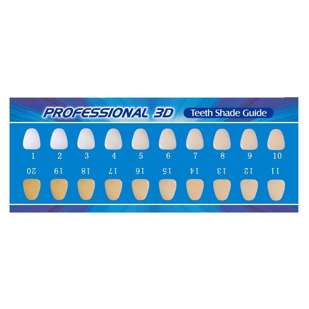 Tooth Shade Guide Color Comparison Card Dental Accessories Whitening ...