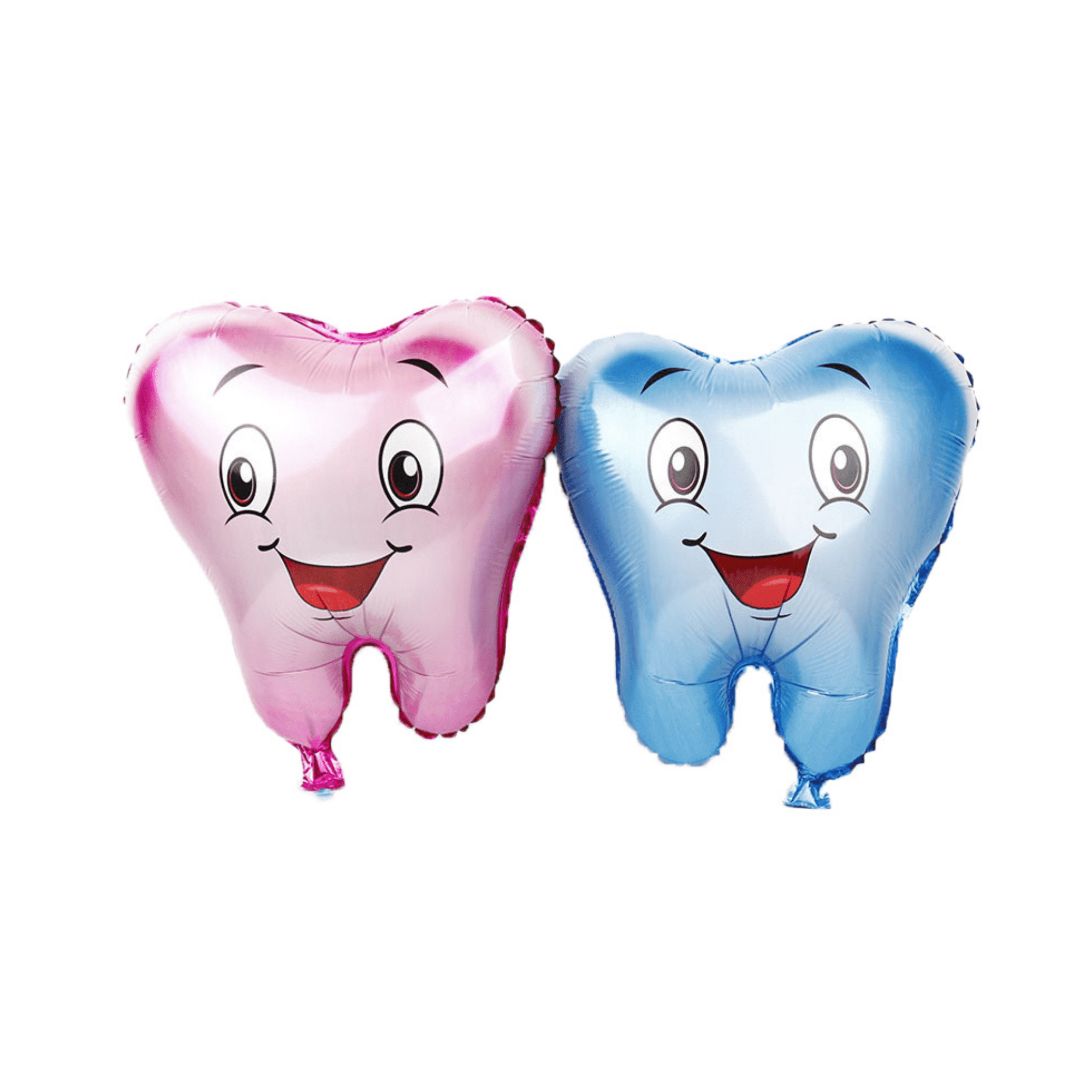 Tooth Shaped Mylar Balloons Pink and Blue Dental Balloons for Tooth ...