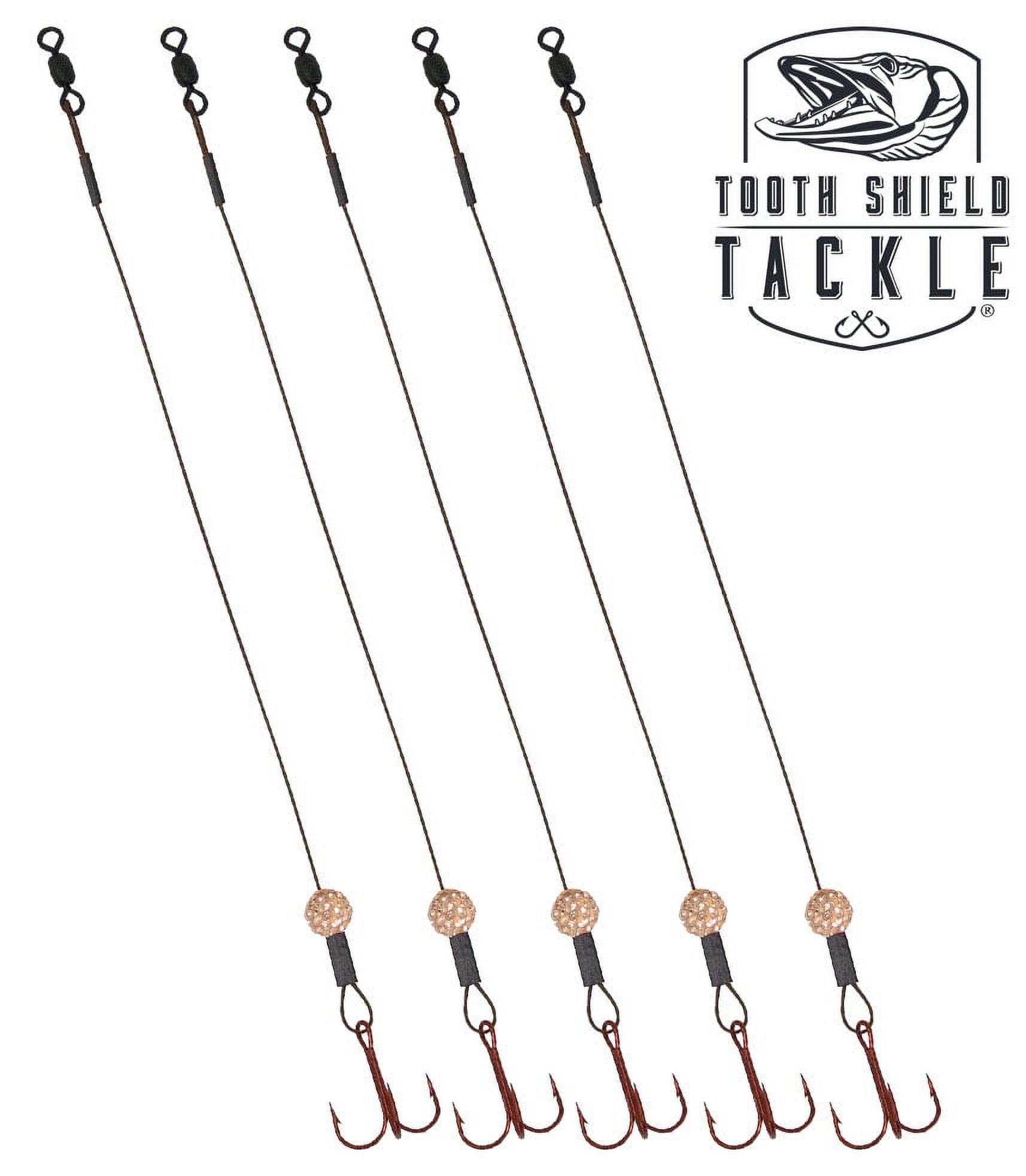 Tooth Shield Tackle Disco Bomb Ice Fishing Tip Up Leader Rig (90 lb ...