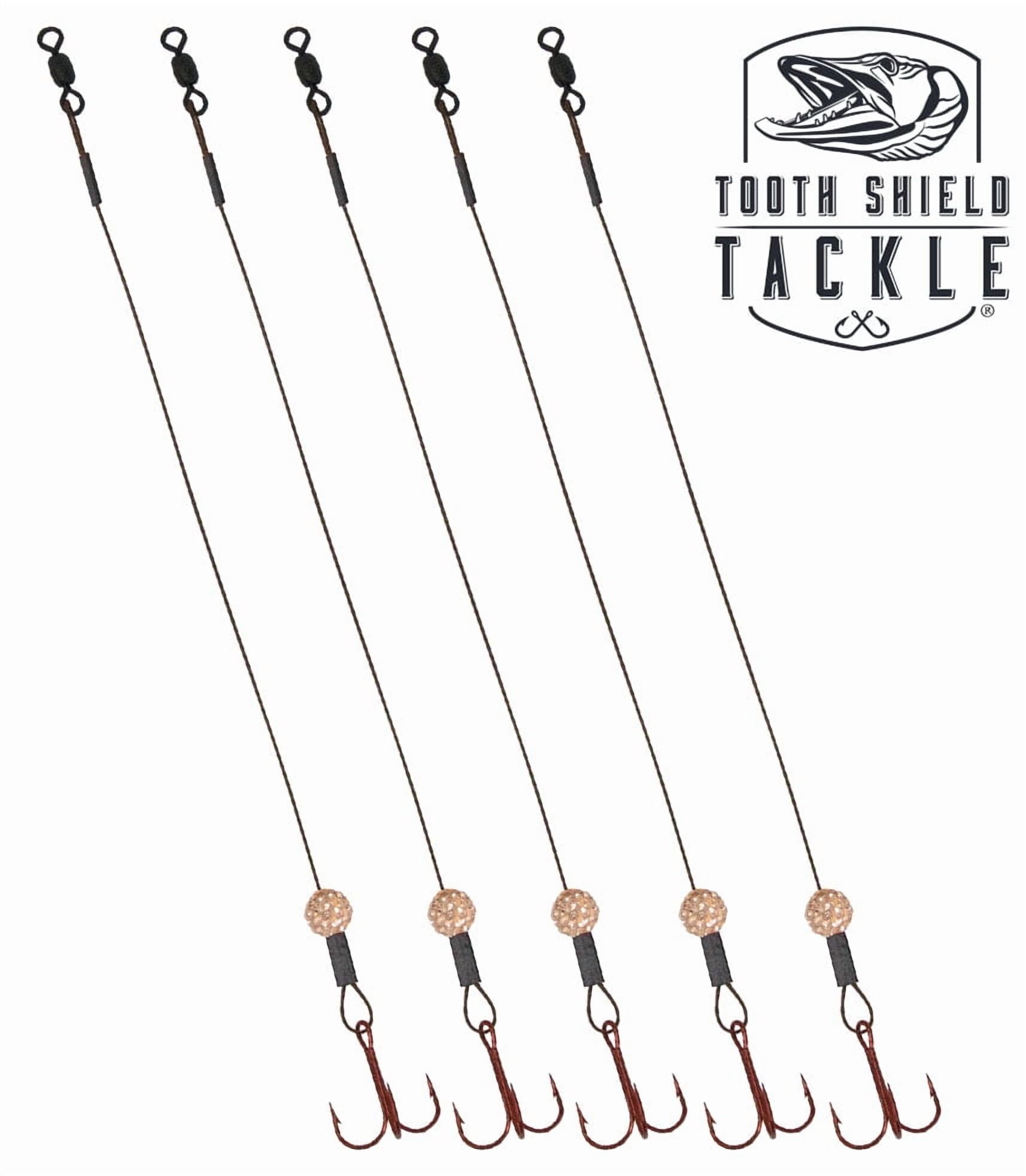 Tooth Shield Tackle Disco Bomb Ice Fishing Tip Up Leader Rig (90 lb ...