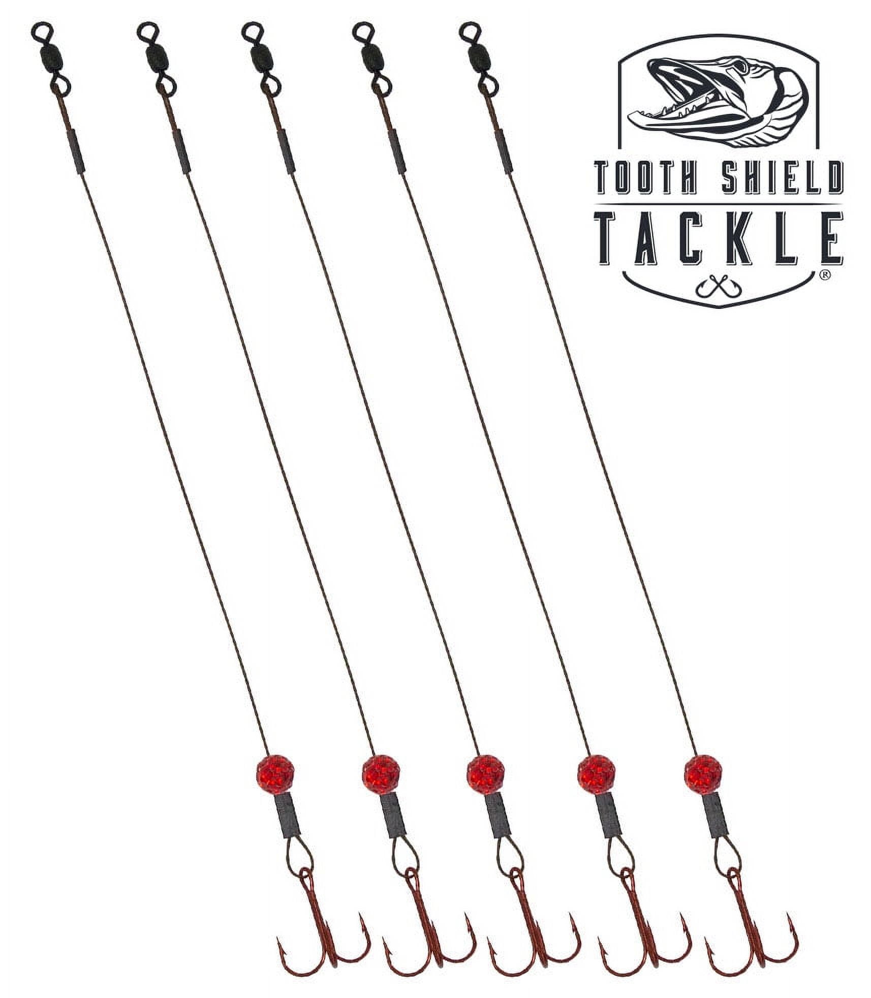 Tooth Shield Tackle Disco Bomb Ice Fishing Tip Up Leader Rig (90 lb ...